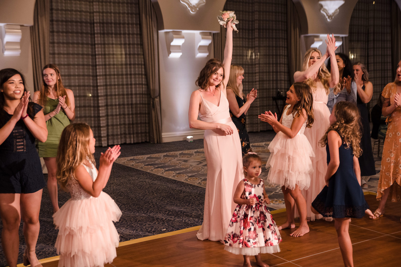 Action-Packed Bouquet and Garter Toss Photos - Wedding Maps