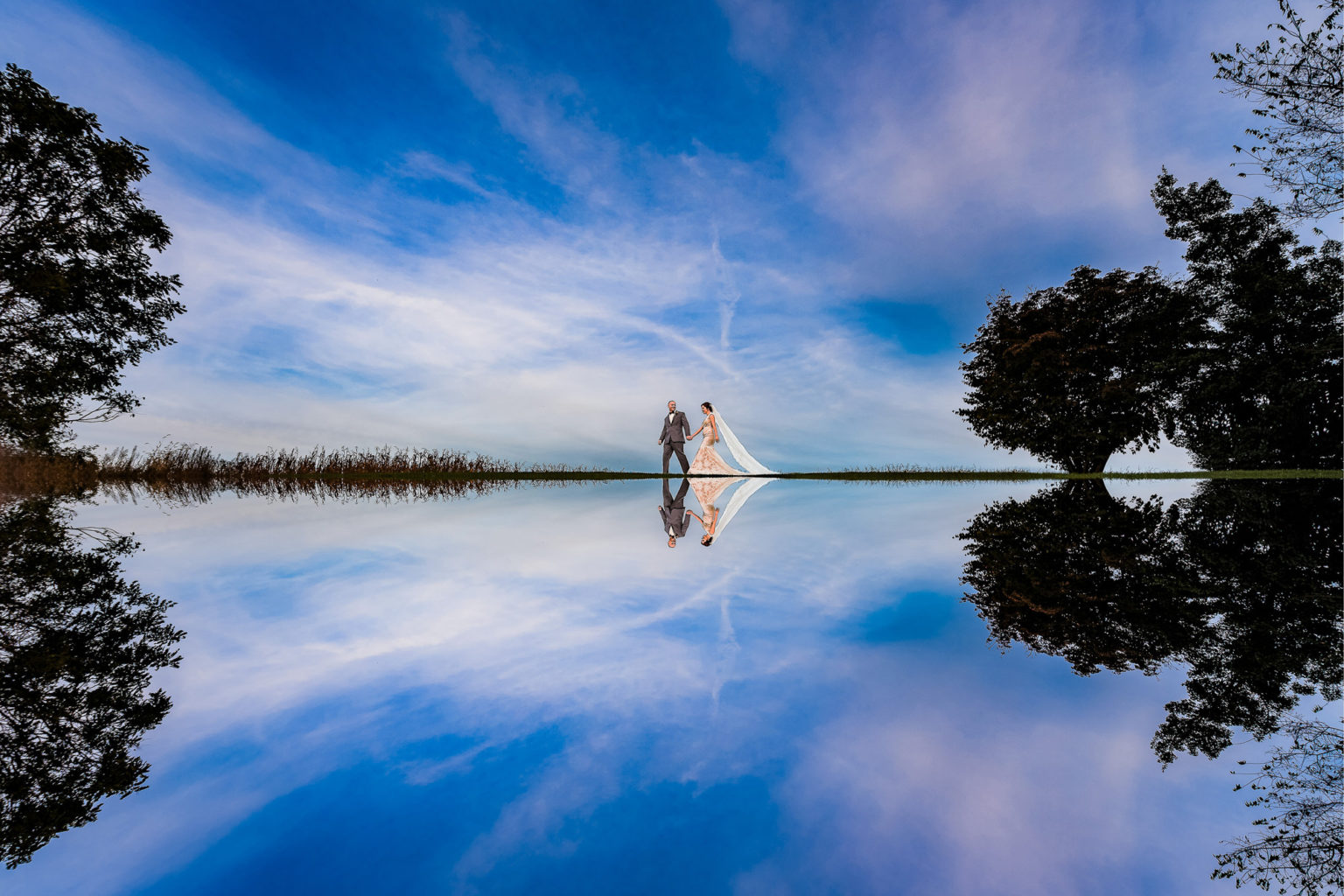 Stunning Examples of Reflection Photography at Weddings - Wedding Maps